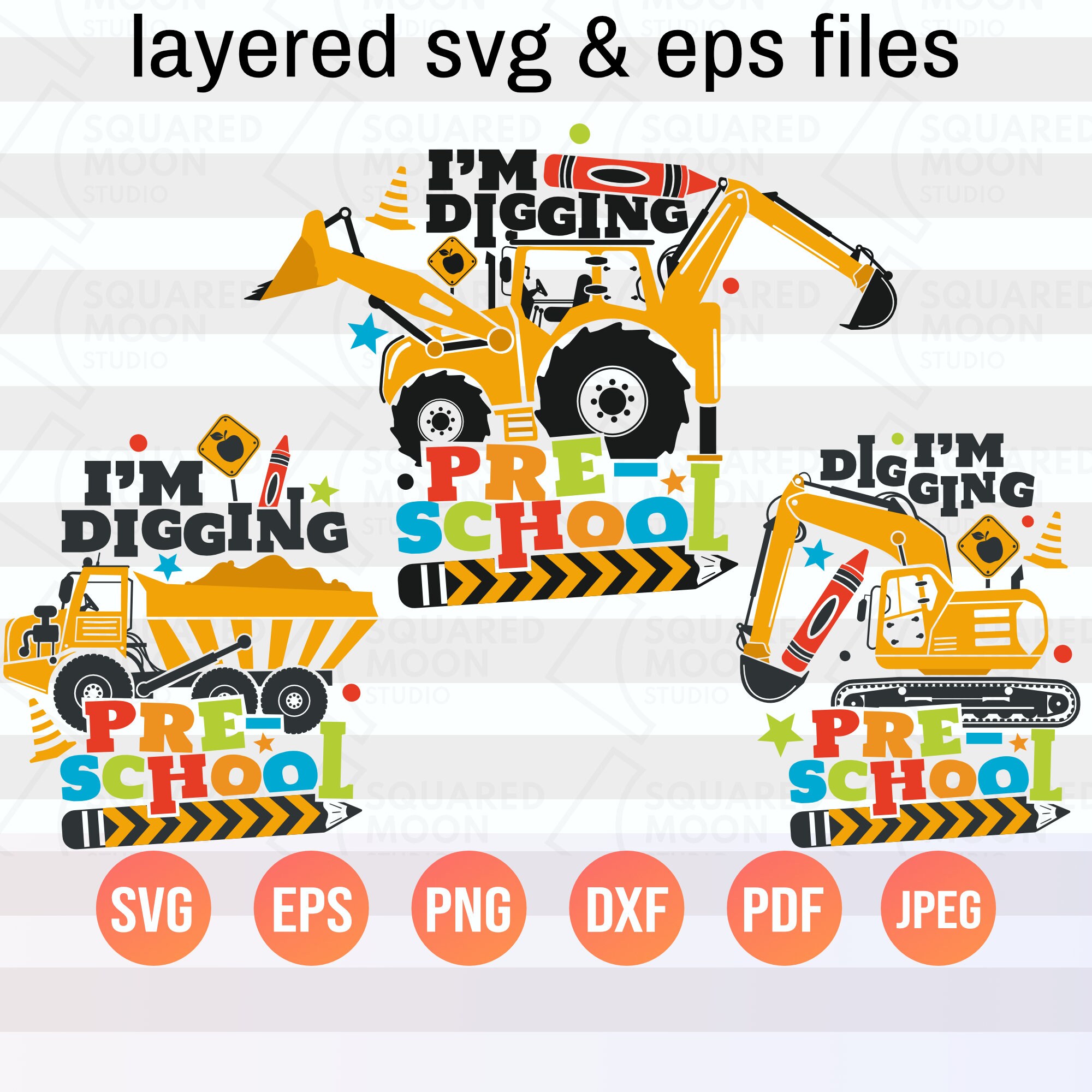Preschool Svg Png Bundle I'm Digging Preschool Svg Back - Etsy