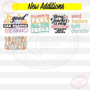 Teacher Svg Bundle| Funny Teacher Svg| Teacher Quote Png| Back to ...