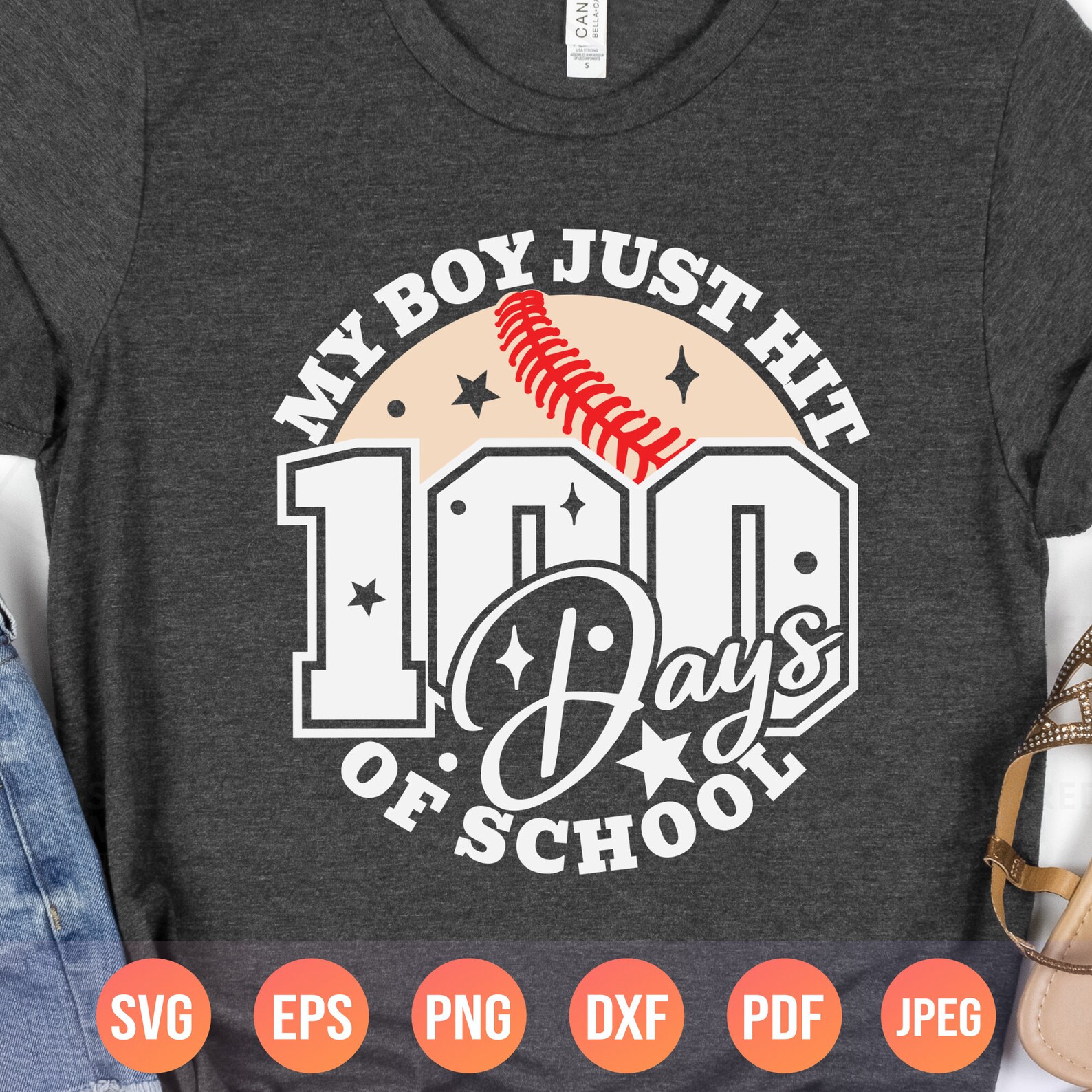 100 Days of School Svg Bundle Baseball and Softball School - Etsy