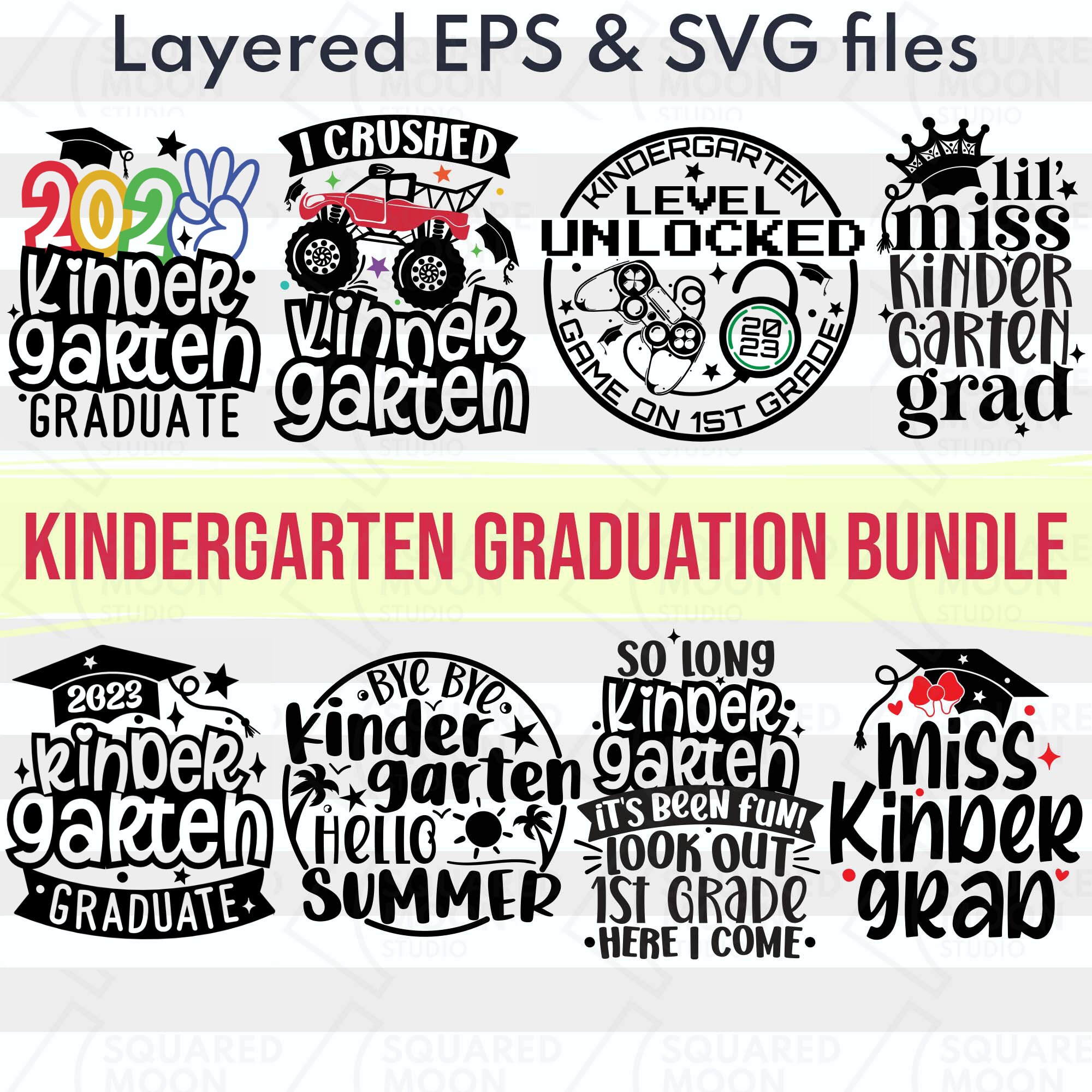Kindergarten Graduation Svg Bundle 2023 Graduation Gifts for - Etsy Canada