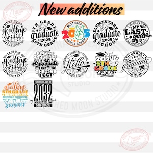 The Ultimate 5th Grade Graduation Svg Bundle, 2025 Grad Boys & Girls ...