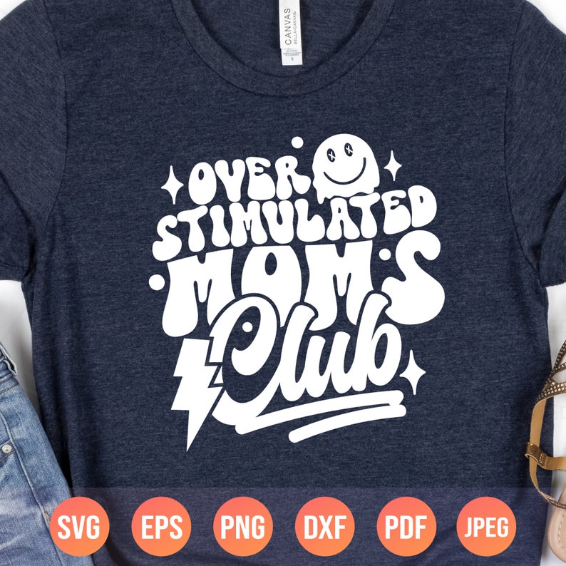 Overstimulated Moms Club Svg Bundle Funny Mama Png Gift - Etsy