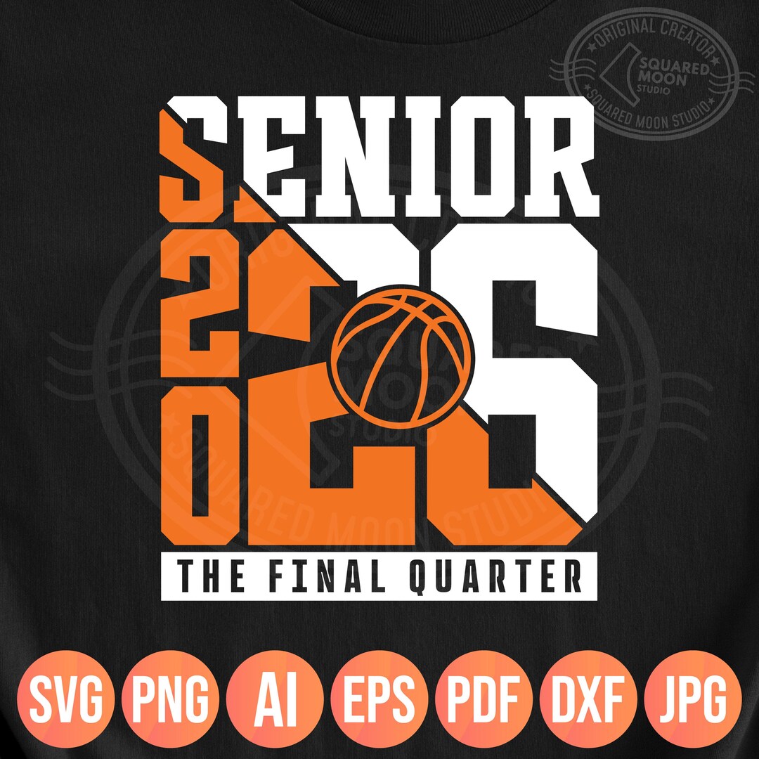 Senior Basketball 2026 SVG PNG: Split Design, Team Colors (digital File ...