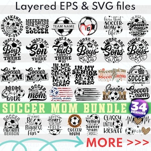 Soccer Mom Svg Bundle| Soccer Svg Png| Sport Svg Bundle| in My Soccer ...