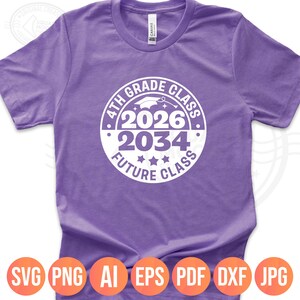 Future Class of 2034 SVG: 4th Grade Graduate Gift (digital Files) - Etsy