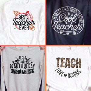 Teacher Svg Bundle| Funny Teacher Svg| Teacher Quote Png| Back to ...