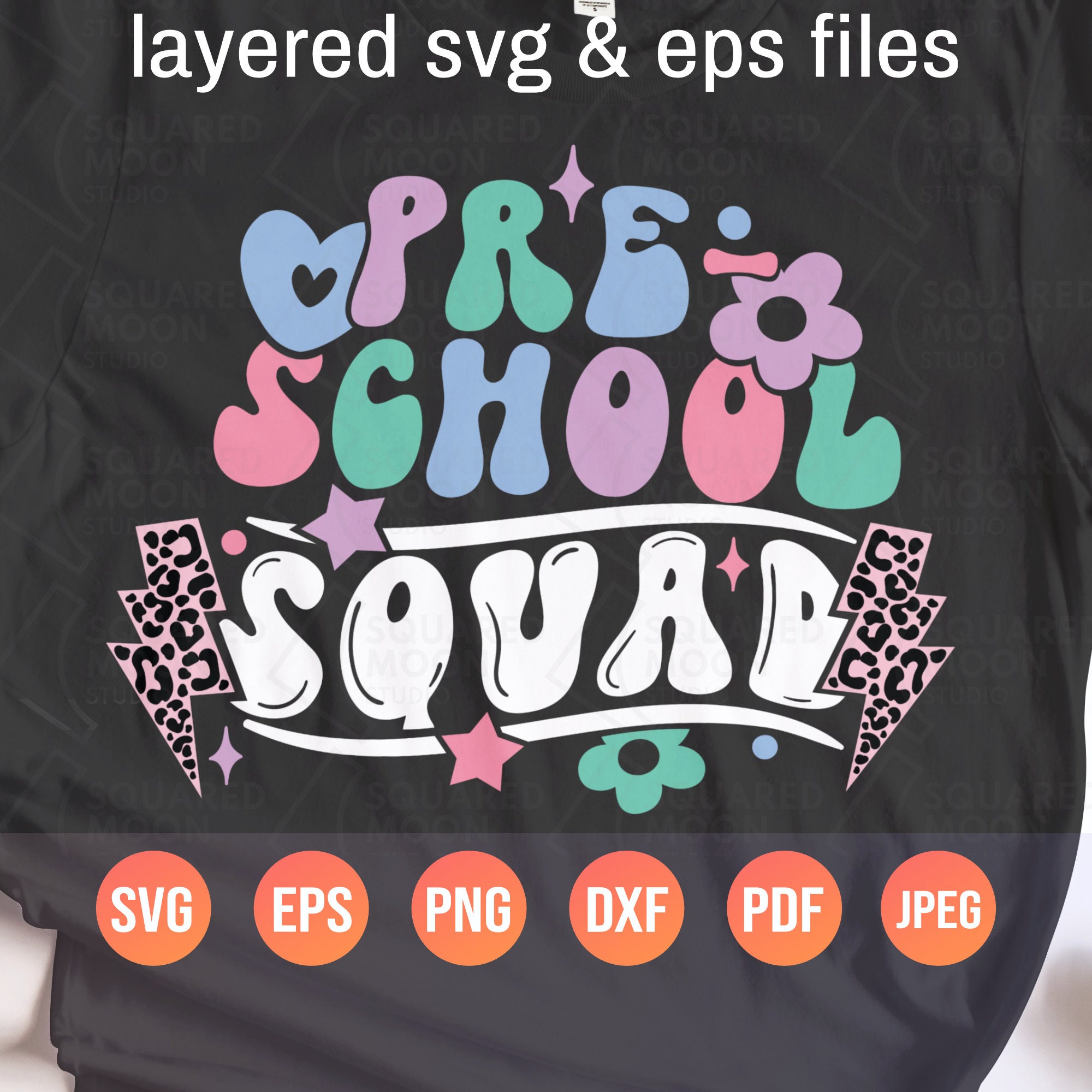 Back to School Squad Retro Svg Png Groovy Teacher Svg School - Etsy