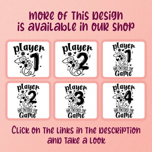 Player 1 Player 2 Svg Couple Matching Svg Gaming Png Video Games Shirt ...