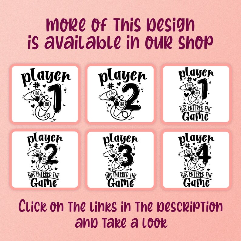 Player 1 Player 2 Svg Couple Matching Svg Gaming Png Video | Etsy