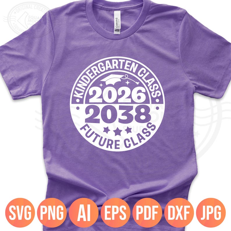 Class of 2038 Graduation SVG PNG: Kindergarten Promotion Digital Files ...