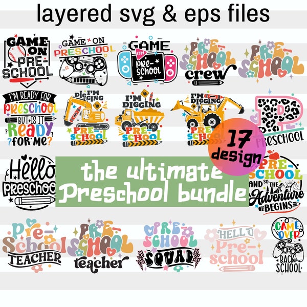 Preschool Teacher Svg - Etsy