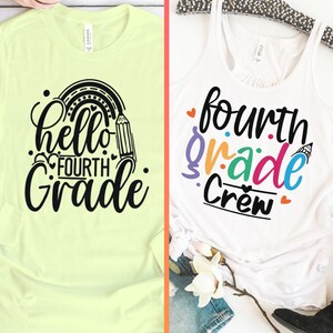 Fourth Grade Teacher Svg| Back to School Svg Bundle| 4th Grade Png ...