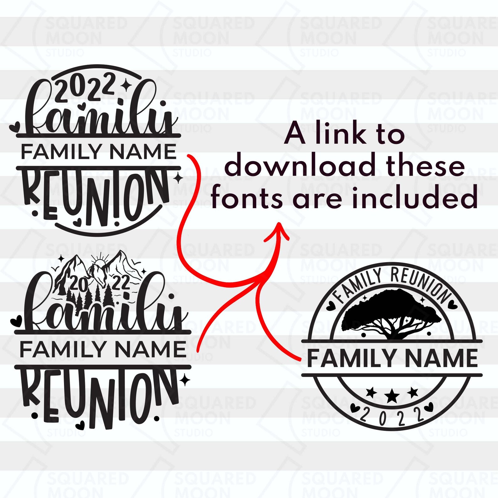 Family Reunion Svg Bundle Family Name Png Family Matching - Etsy