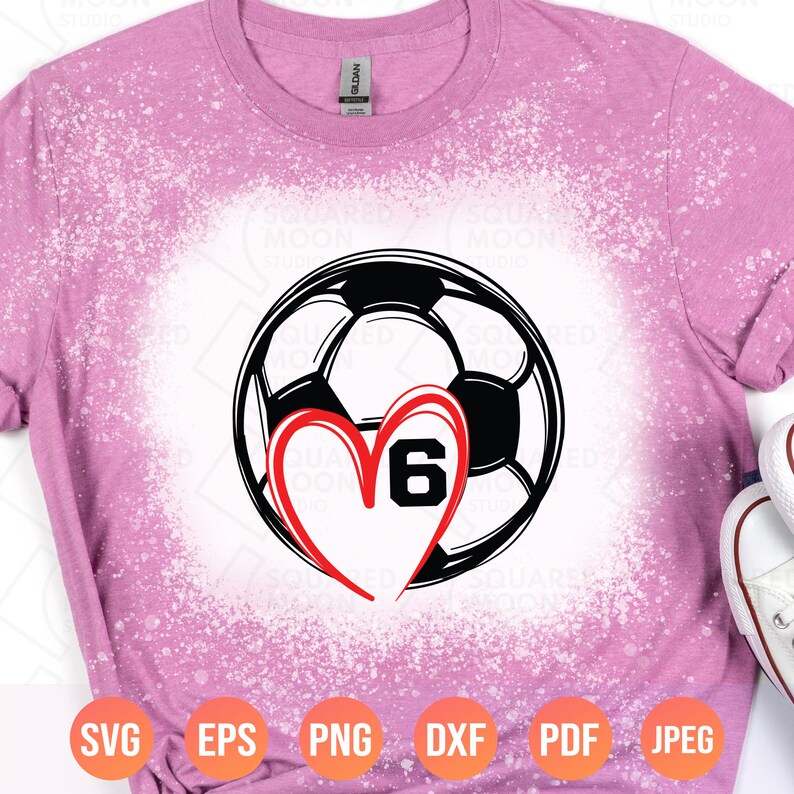 Soccer Ball Svg Soccer Svg Soccer Ball With a Heart DIY - Etsy