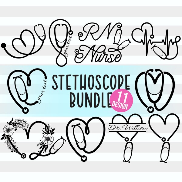 Stethoscope Monogram - Etsy