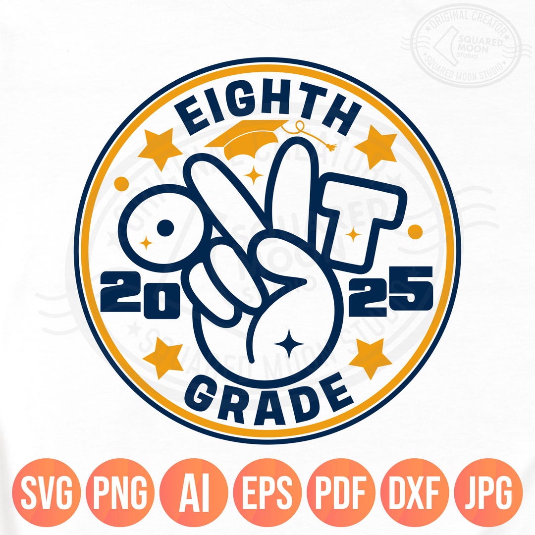 8th Grade Graduation Svg Png Dxf, Out Middle School Graduate Svg, 2025 ...