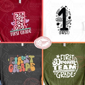 First Grade Teacher Svg Png, Back to School Svg Bundle, 1st Grade ...