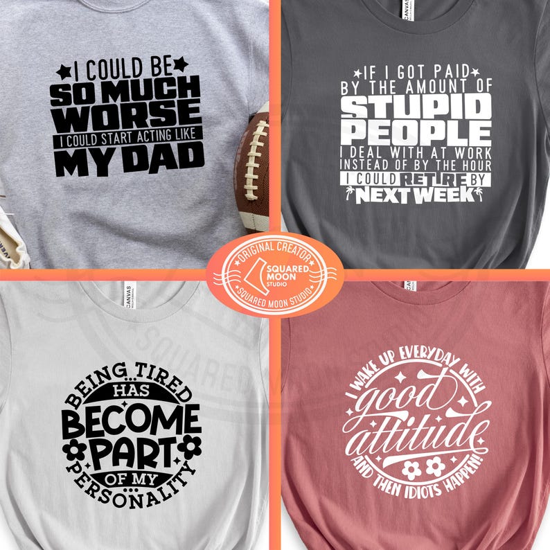 Sarcastic PNG SVG Bundle: 10 Quotes and Sayings (instant Digital ...