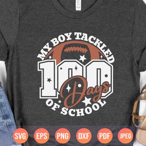 100 Days of School Svg Bundle Football School Gifts for Family ...