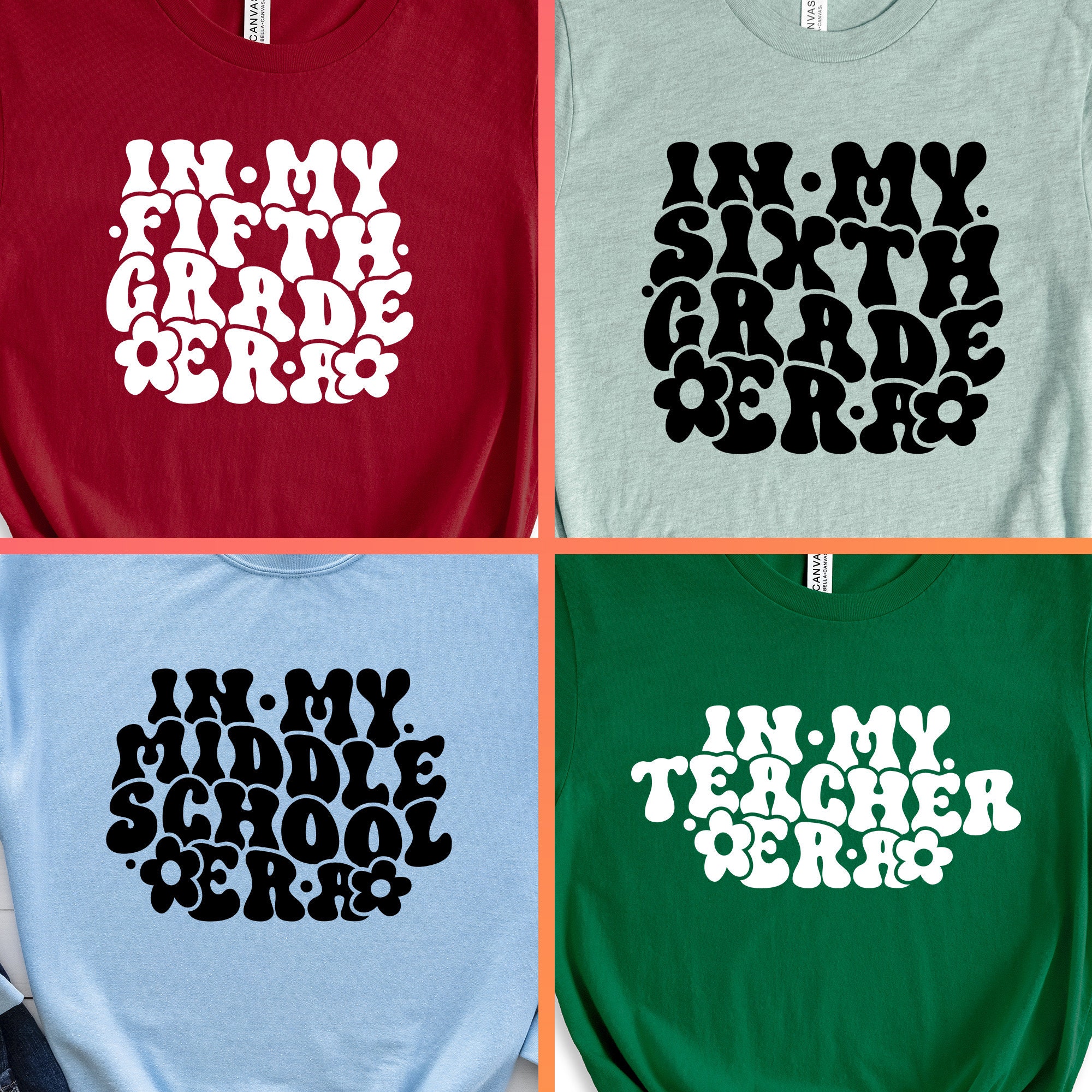 Back to School Svg Bundle| in My Kindergarten Era Svg| in My Preschool ...