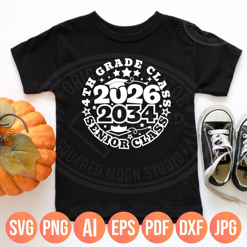 4th Grade Svg Png, Fourth Grade Class of 2026 Senior Class 2034 ...
