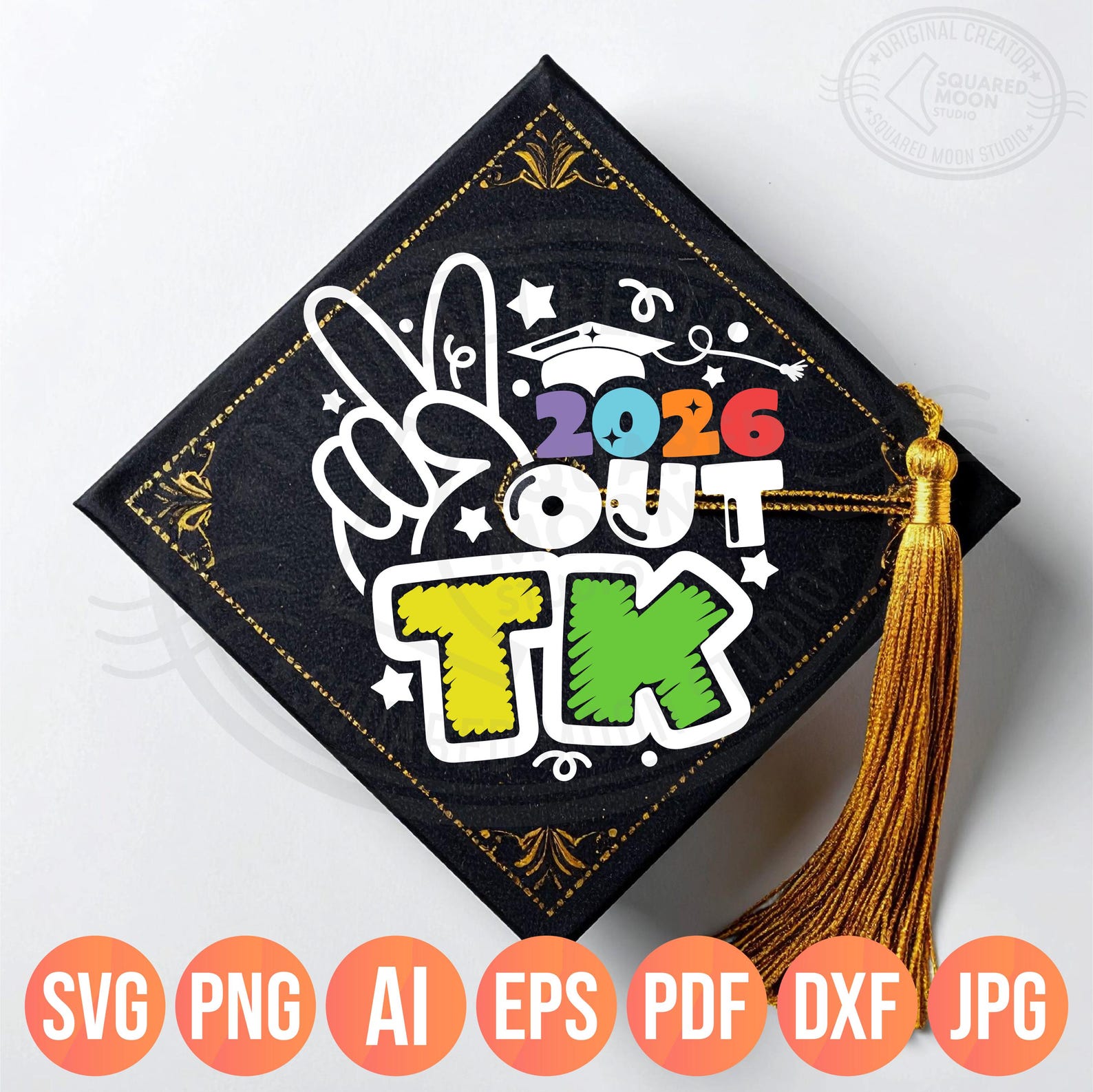 TK Graduation Svg Png Bundle, Peace Out Transitional Kindergarten, Last ...