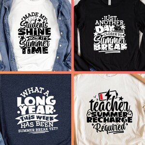 Teacher Svg Bundle| Teacher Summer Svg| End of the Year Png| End of ...