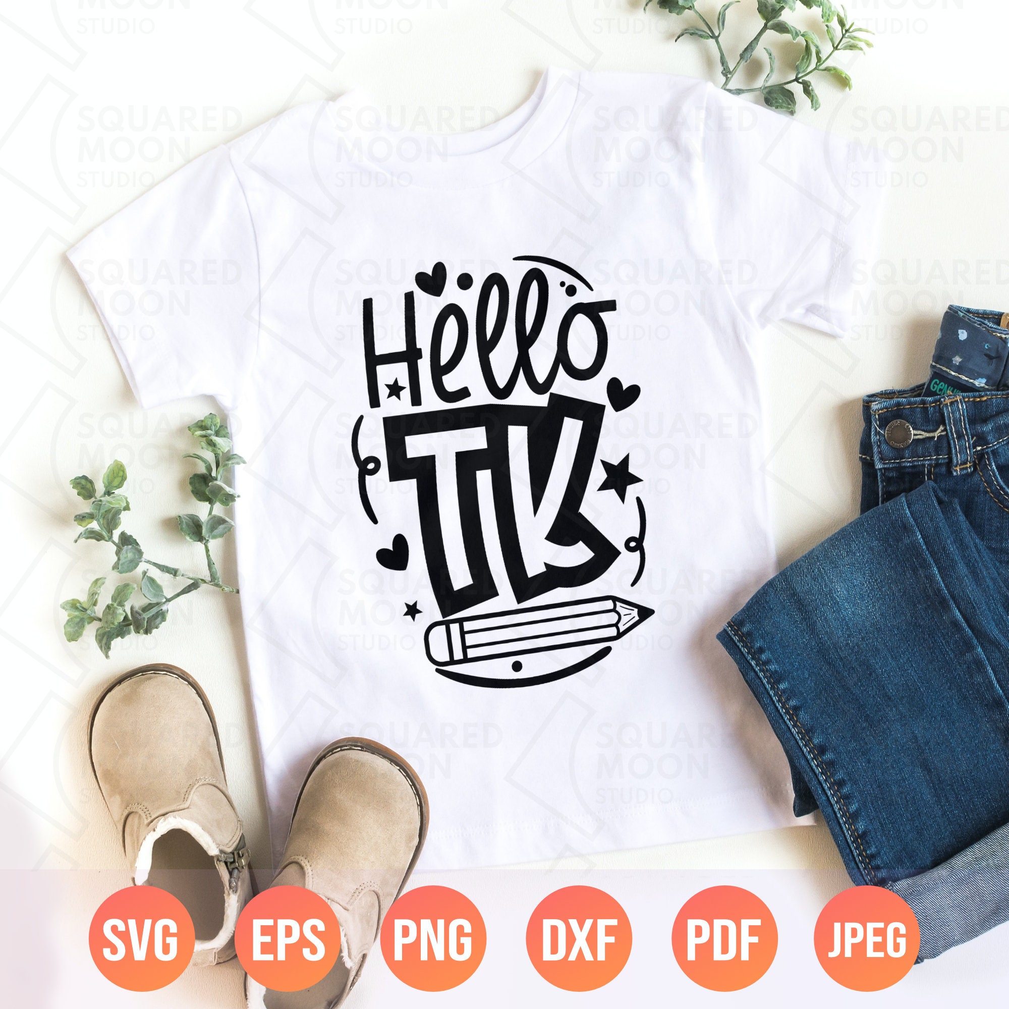 Hello TK Svg Transitional Kindergarten First Day TK Teacher - Etsy