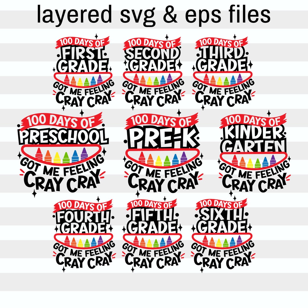 100 Days of School Svg Bundle| Funny Teacher and Students Gift| 100th ...