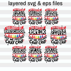 100 Days of School Svg Bundle| Funny Teacher and Students Gift| 100th ...