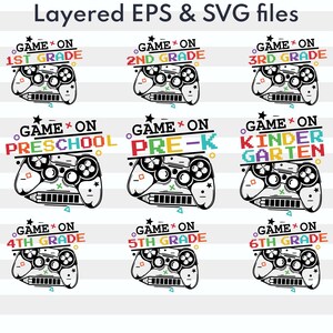 Back to School Svg First Day of School Svg Gamer Teacher Svg - Etsy