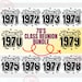 Class Reunion Svg Png Bundle From 1970 to 1979, 70s' High School ...