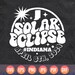 Solar Eclipse Svg Png Retro Groovy Indiana Total Eclipse April 8th ...