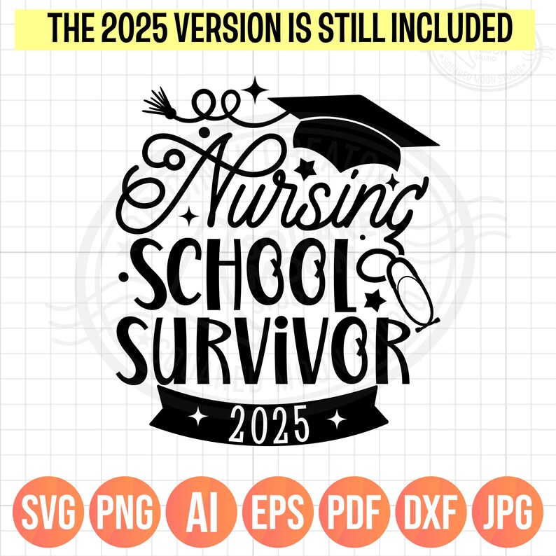 Nursing School Survivor 2026 SVG PNG, Nurse Graduation Design (digital ...