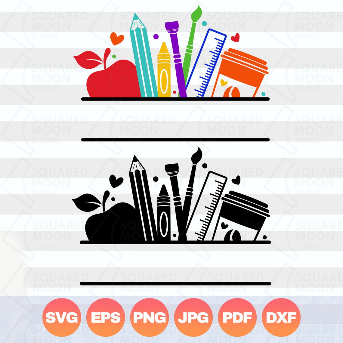 Teacher Svg Teacher Split Monogram Svg Teacher Name Svg | Etsy