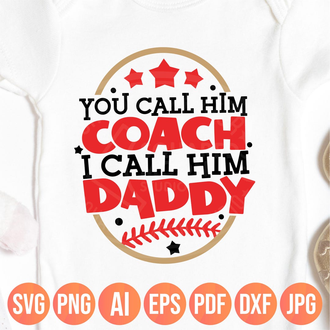 Baseball Coach Dad SVG PNG: Daddy's Boy/girl Gift (digital Files) - Etsy