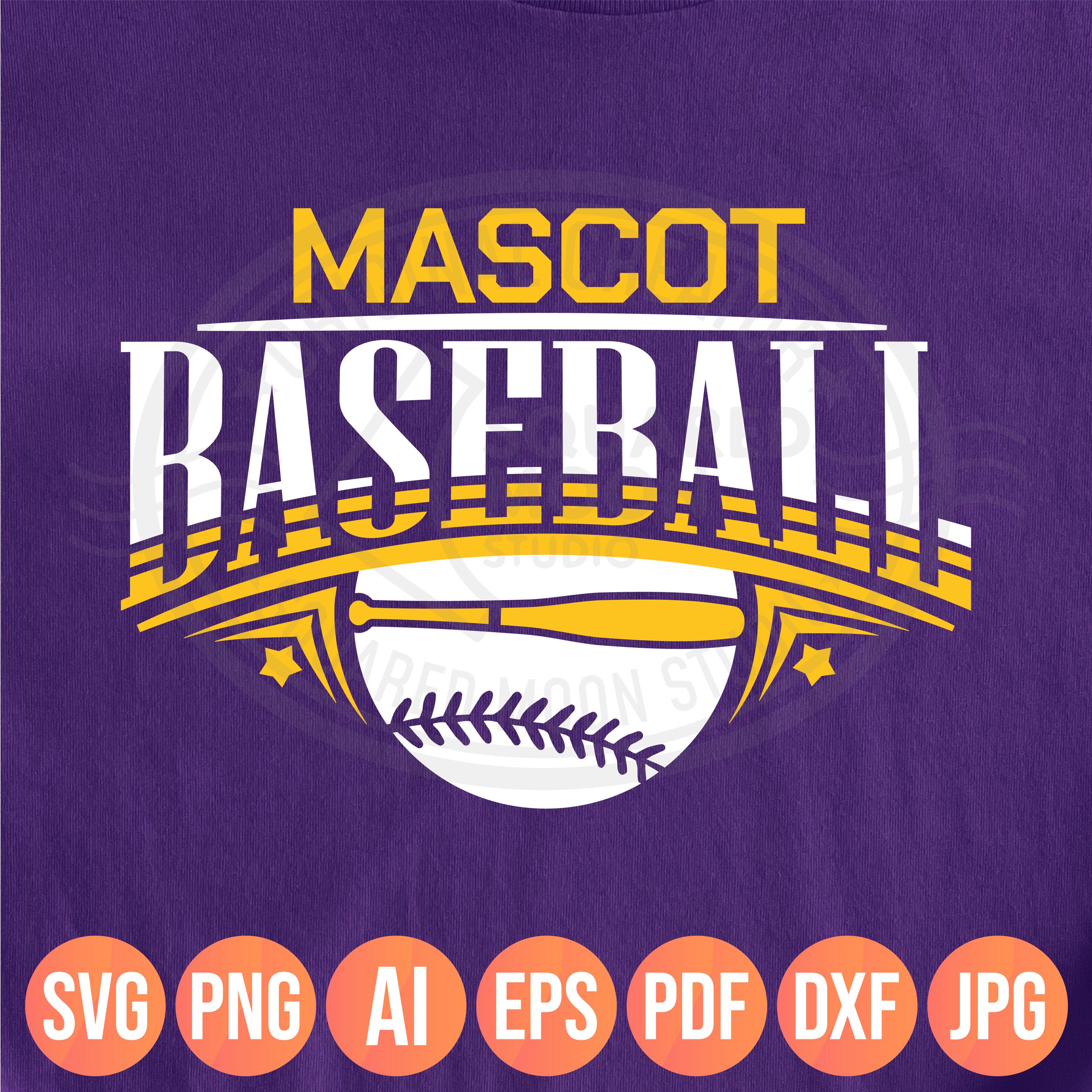 School Mascot Baseball PNG SVG EPS, Custom Team Name Template Pdf Jpeg ...