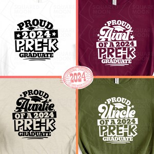 Pre-k Graduation Svg Bundle Proud Family of a 2024 Graduate Svg Pre-k ...