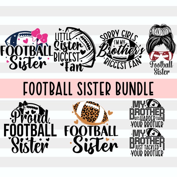 Digital Drawing & Illustration Sister svg Football Family svg Football ...