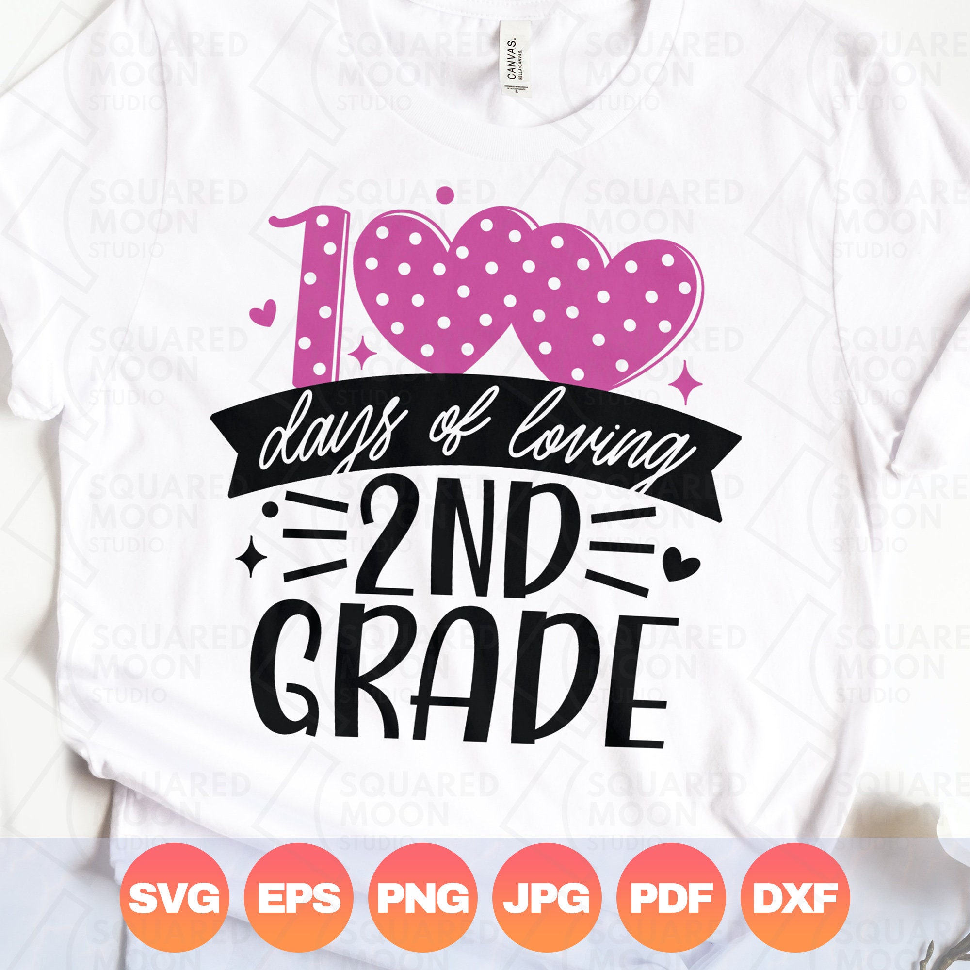 100 Days of School Svg Bundle 100th Day of Loving | Etsy