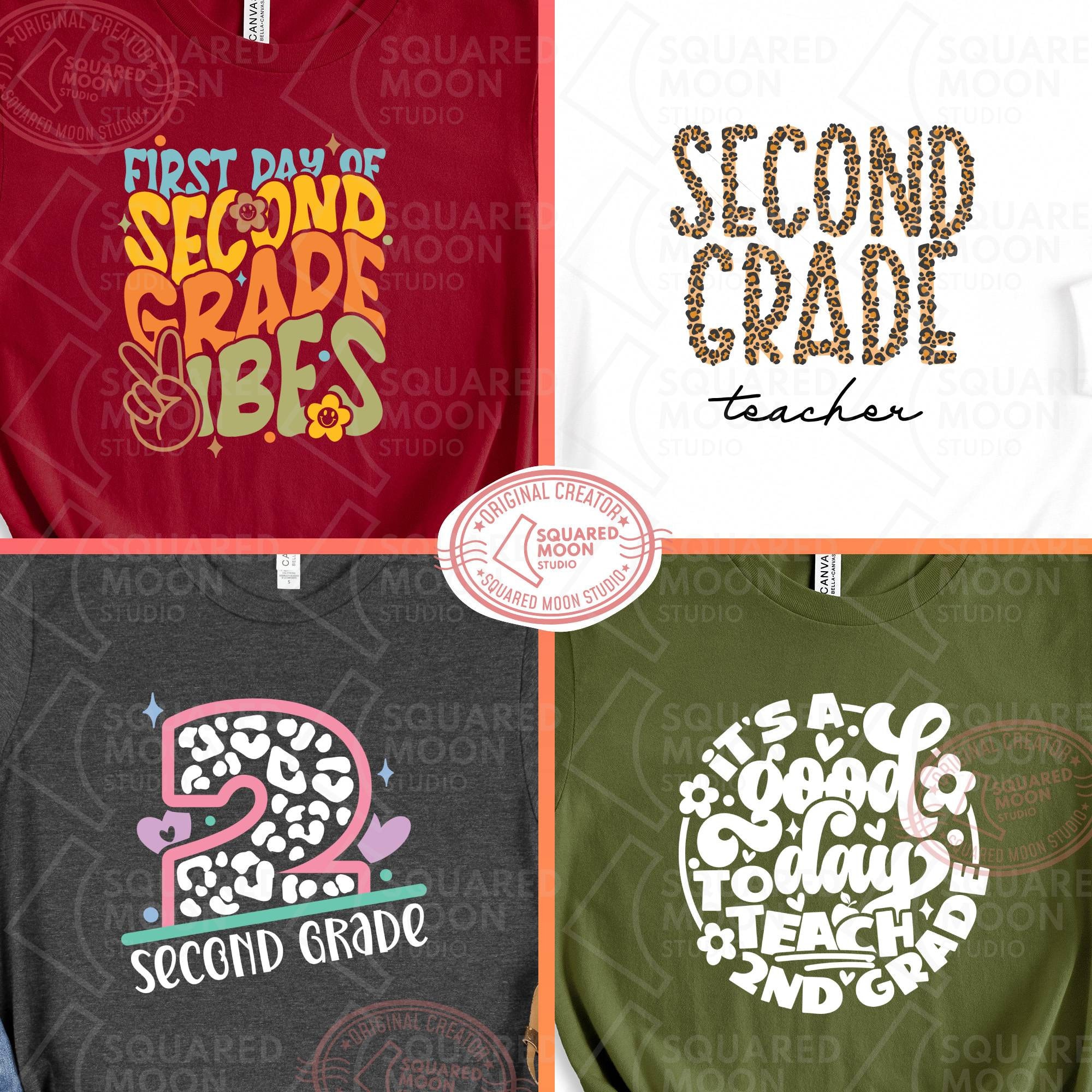 2nd Grade Teacher Svg Png Bundle, Back to School Svg, Second Grade ...