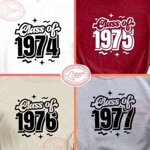 Class Reunion Svg Png Bundle From 1970 to 1979, 70s' High School ...