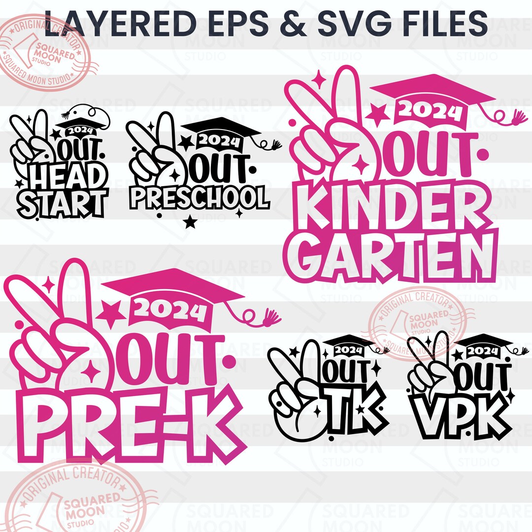 Last Day of School Svg Bundle Graduation 2024 Png Pre K Graduate Svg ...