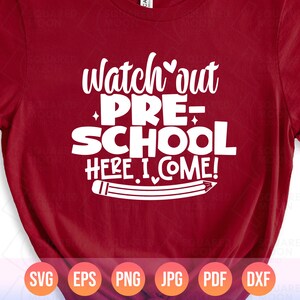 Watch Out Here I Come Svg Bundle| Back to School Svg Bundle| Im Ready ...