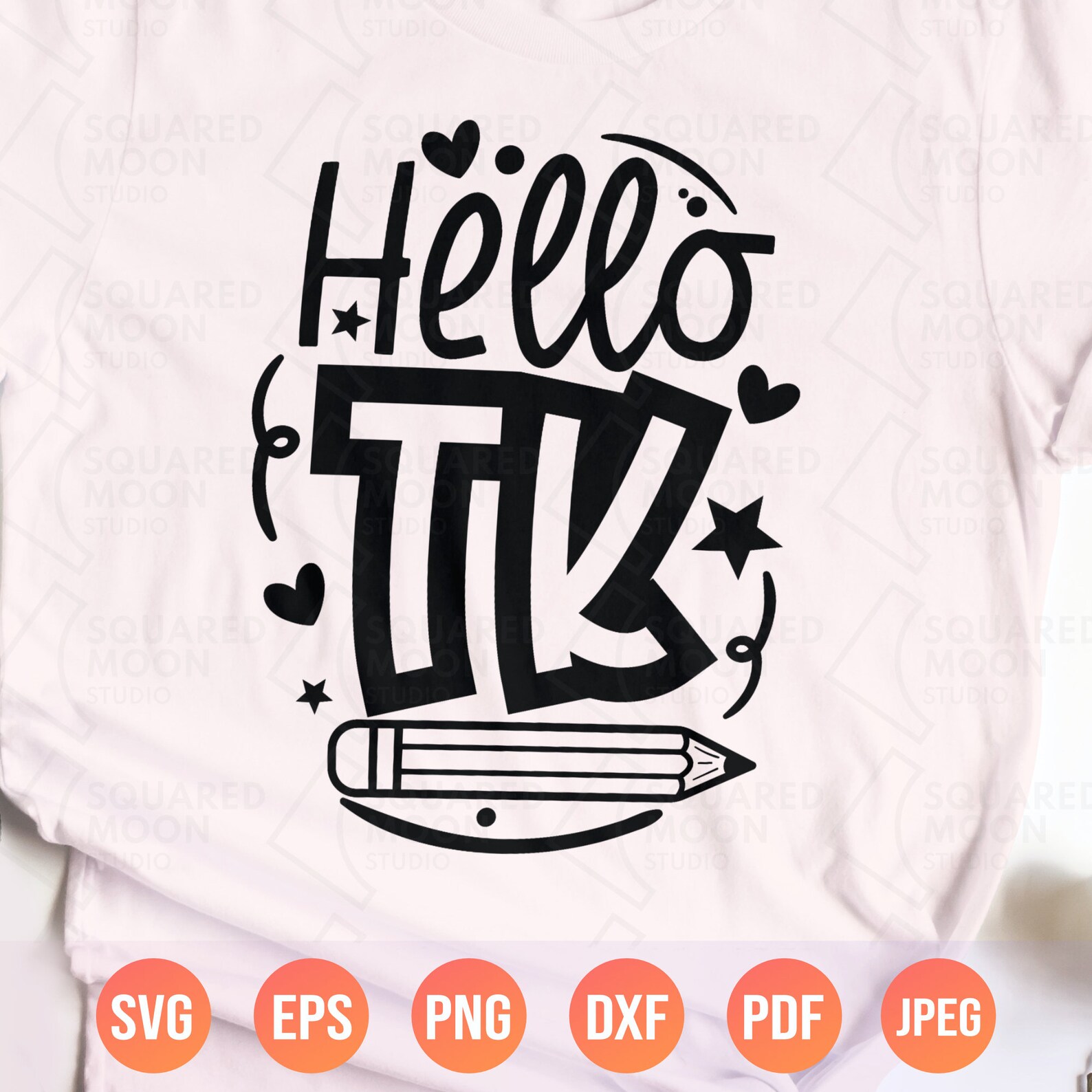 Hello TK Svg Transitional Kindergarten First Day TK Teacher - Etsy