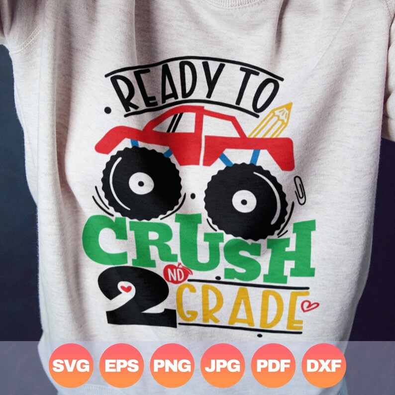 2nd Grade Svg Boys Back to School Svg Bundle First Day of | Etsy