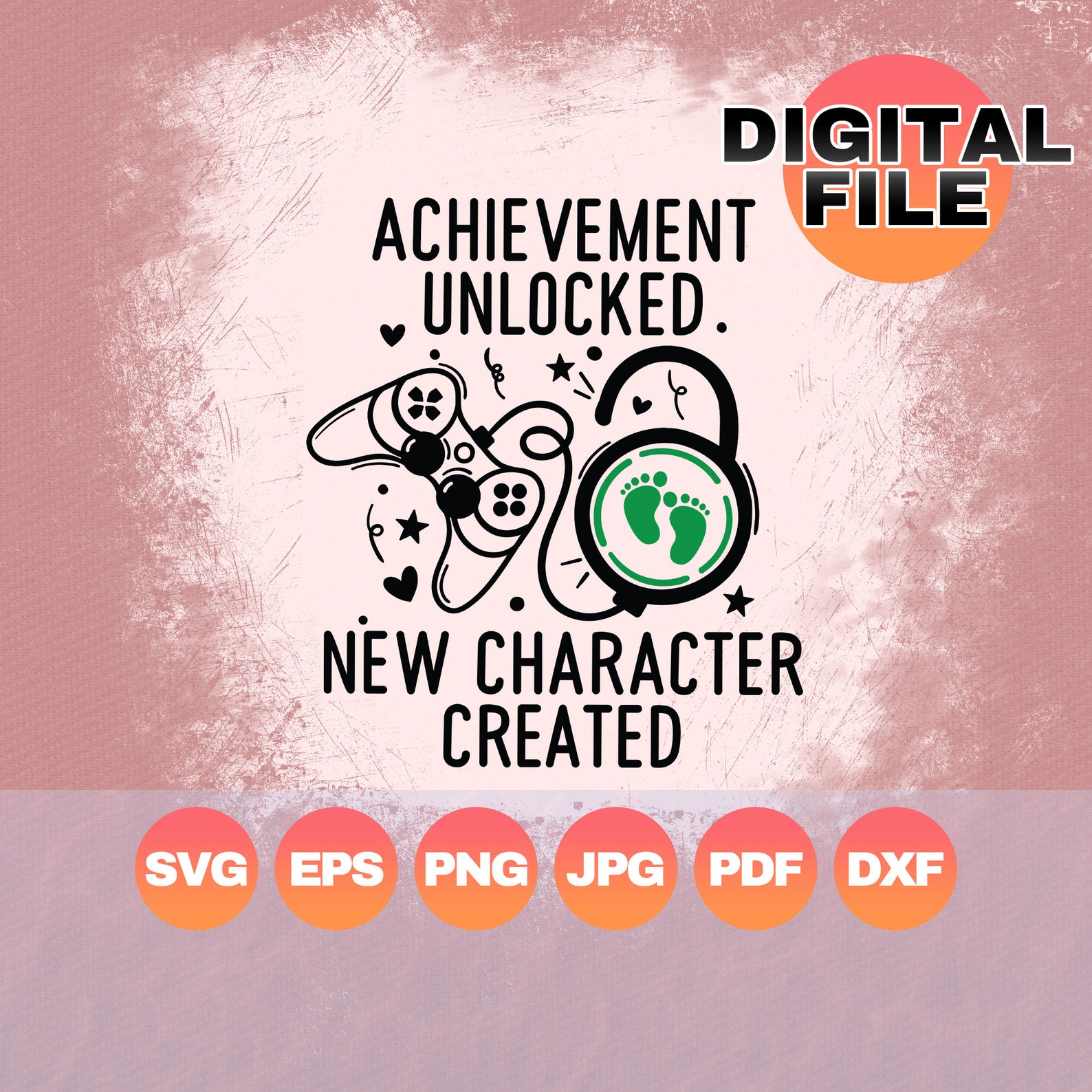 Achievement Unlocked New Character Created Pregnancy - Etsy