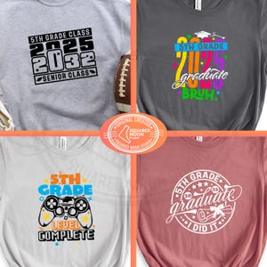 The Ultimate 5th Grade Graduation Svg Bundle, 2025 Grad Boys & Girls ...