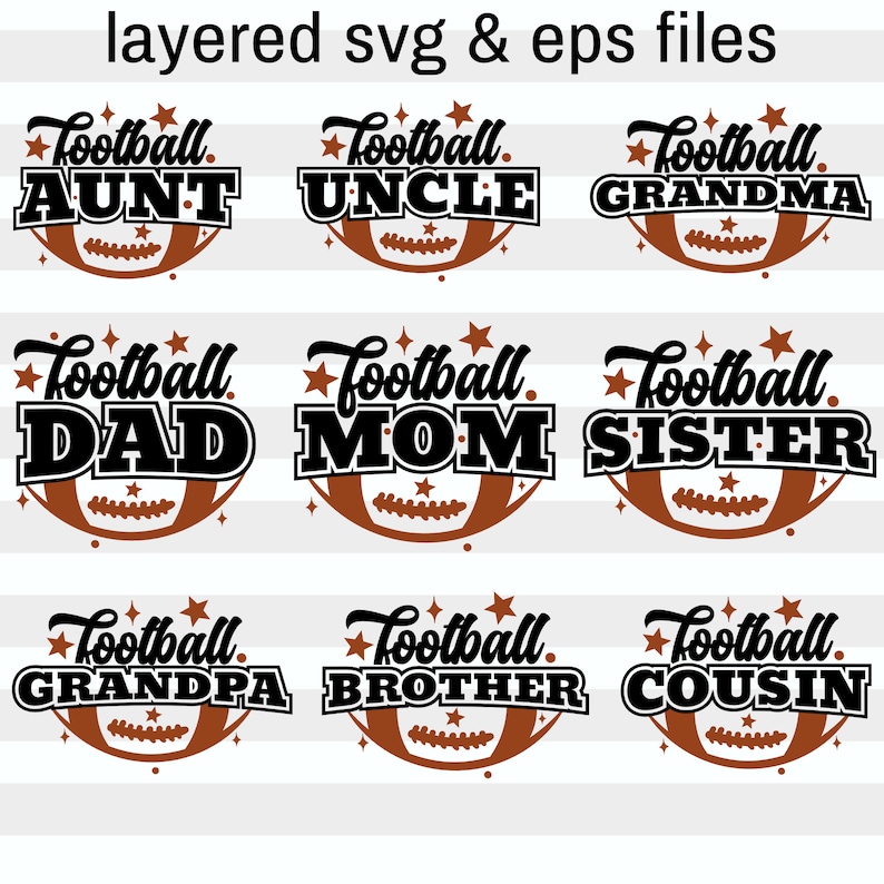 Football Svg Bundle Football Family Svg Png Football Mom - Etsy