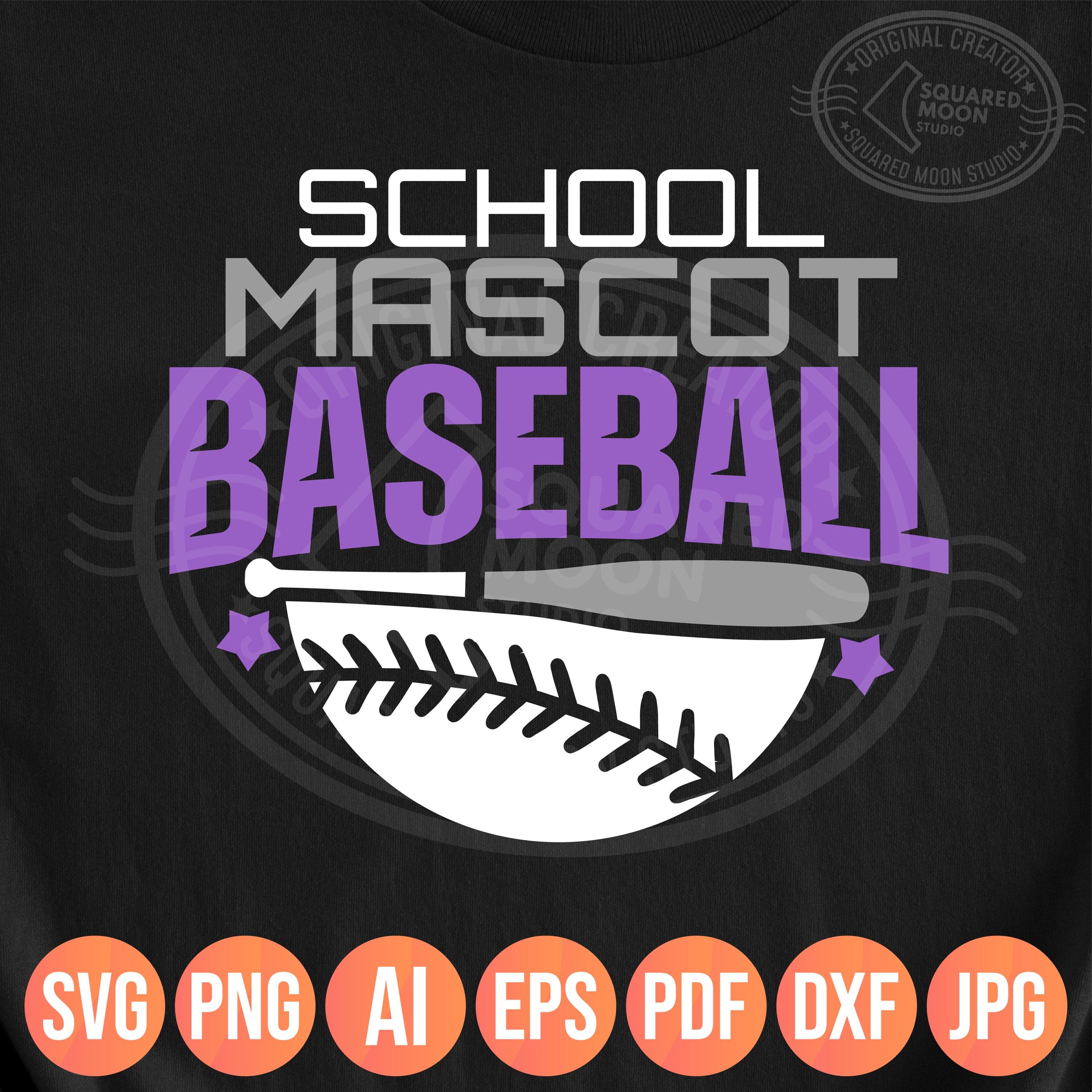 Baseball SVG PNG Bundle, Custom Team Mascot Template, Eps Pdf Jpeg Dxf ...